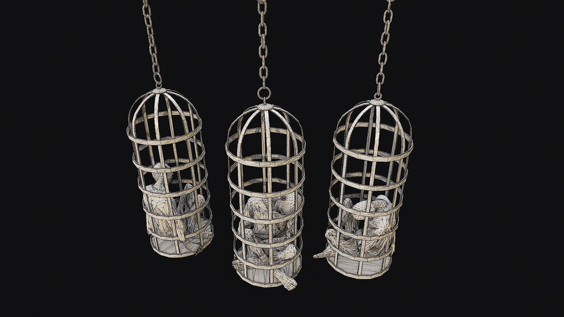 3D Prisoner Corpse In Cage 2 - TurboSquid 2399377