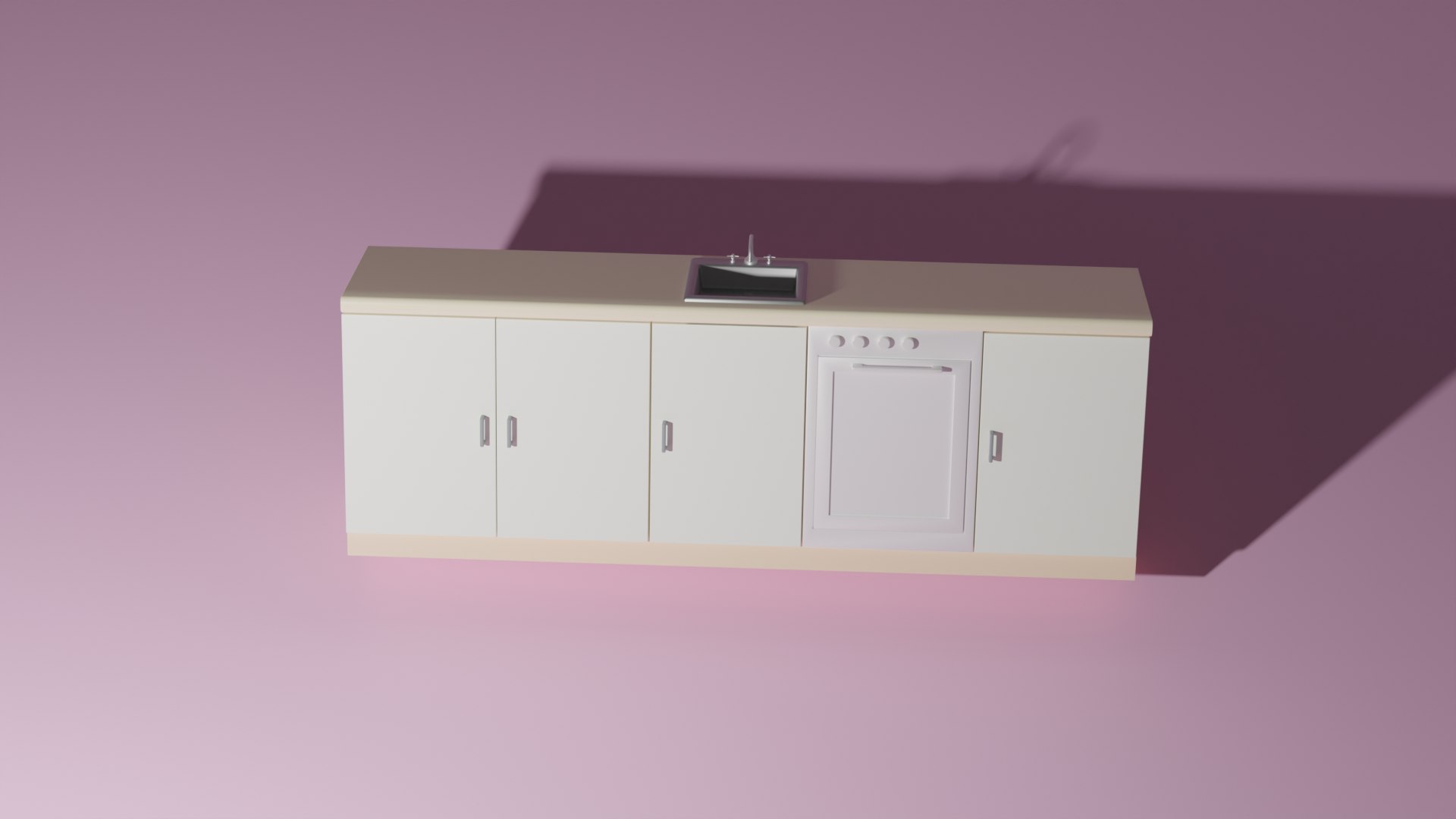 3D Kitchen Counter - TurboSquid 1885493