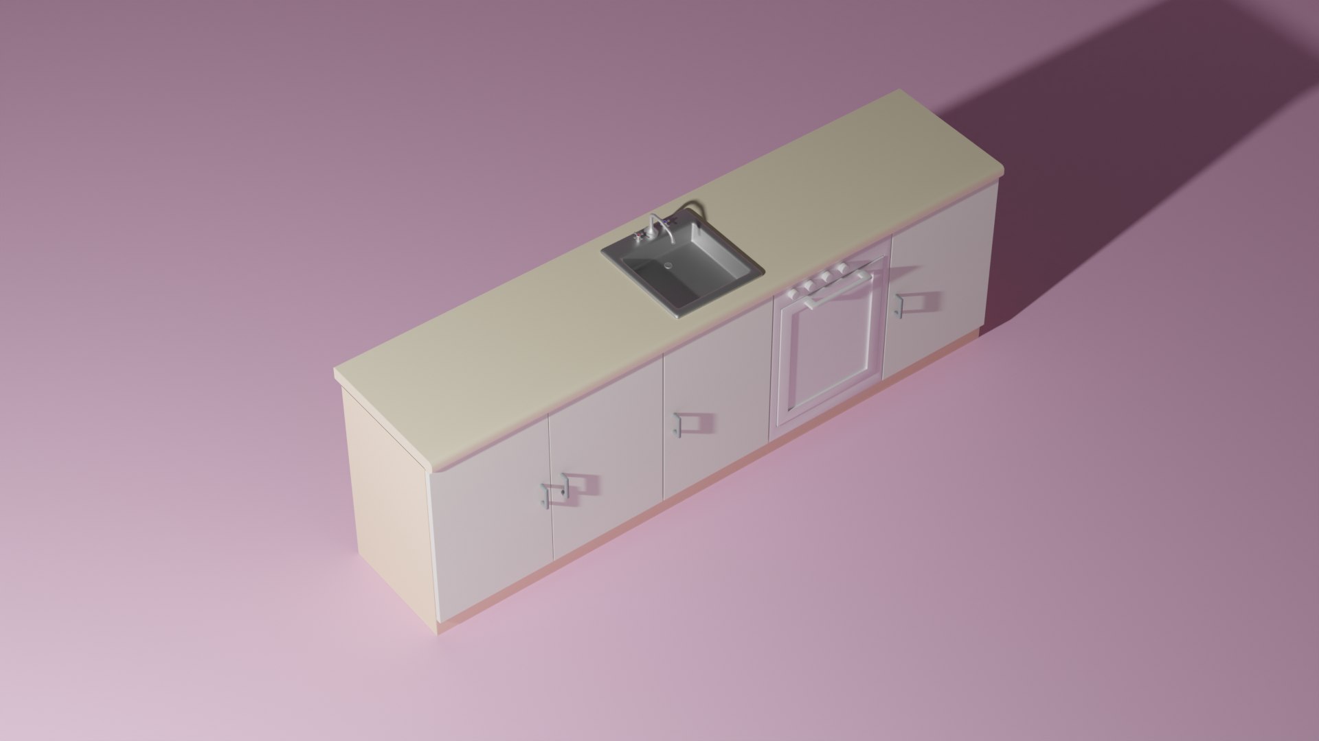3D Kitchen Counter - TurboSquid 1885493