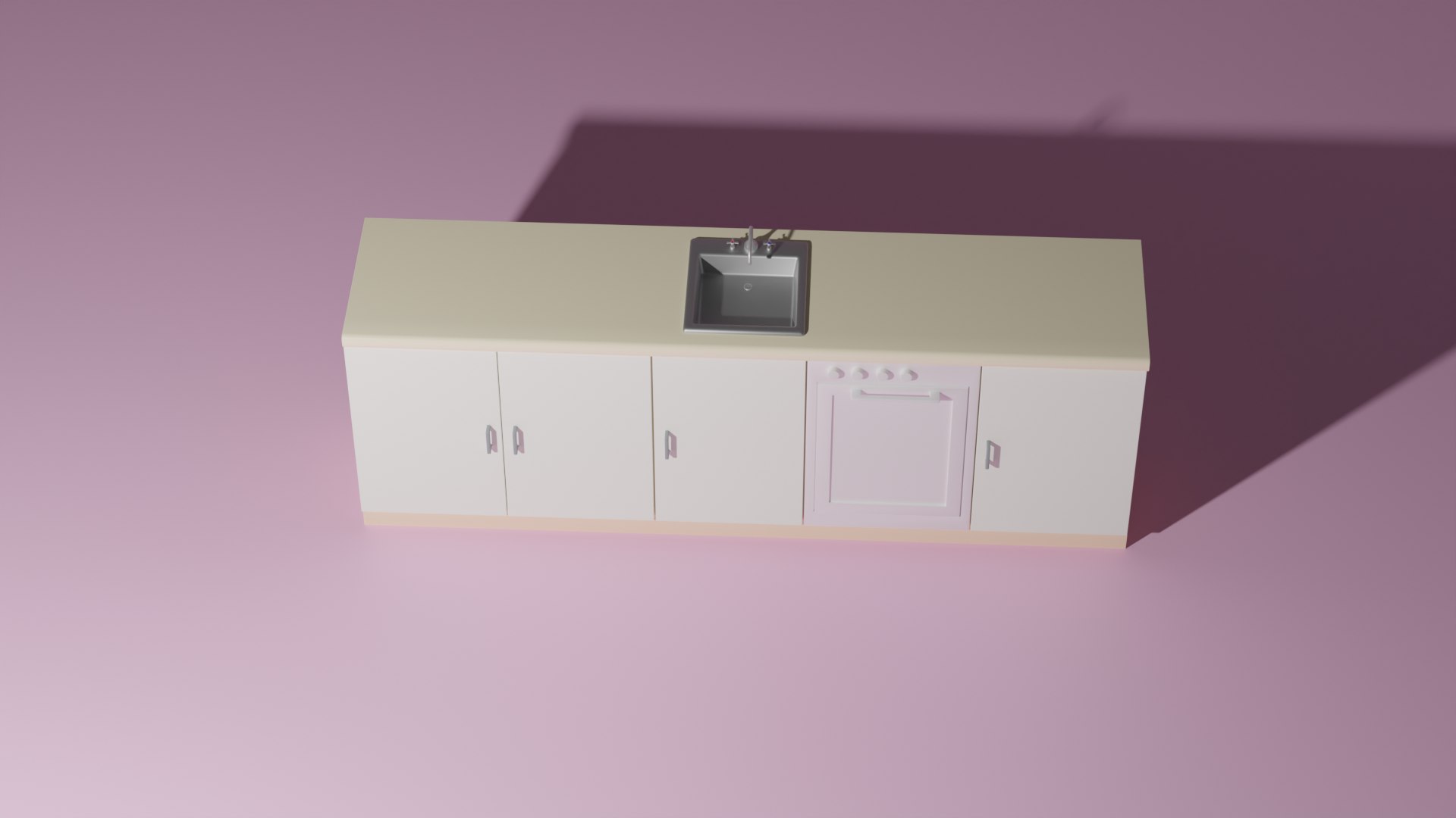 3D Kitchen Counter - TurboSquid 1885493