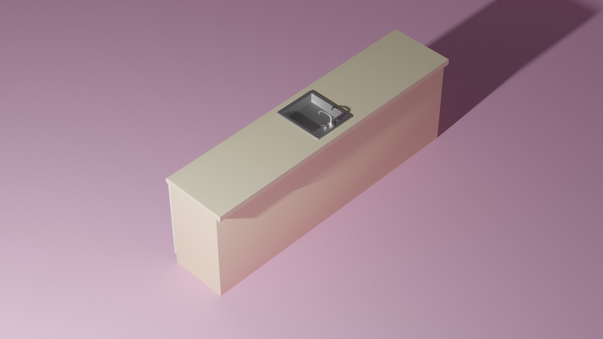 3D Kitchen Counter - TurboSquid 1885493