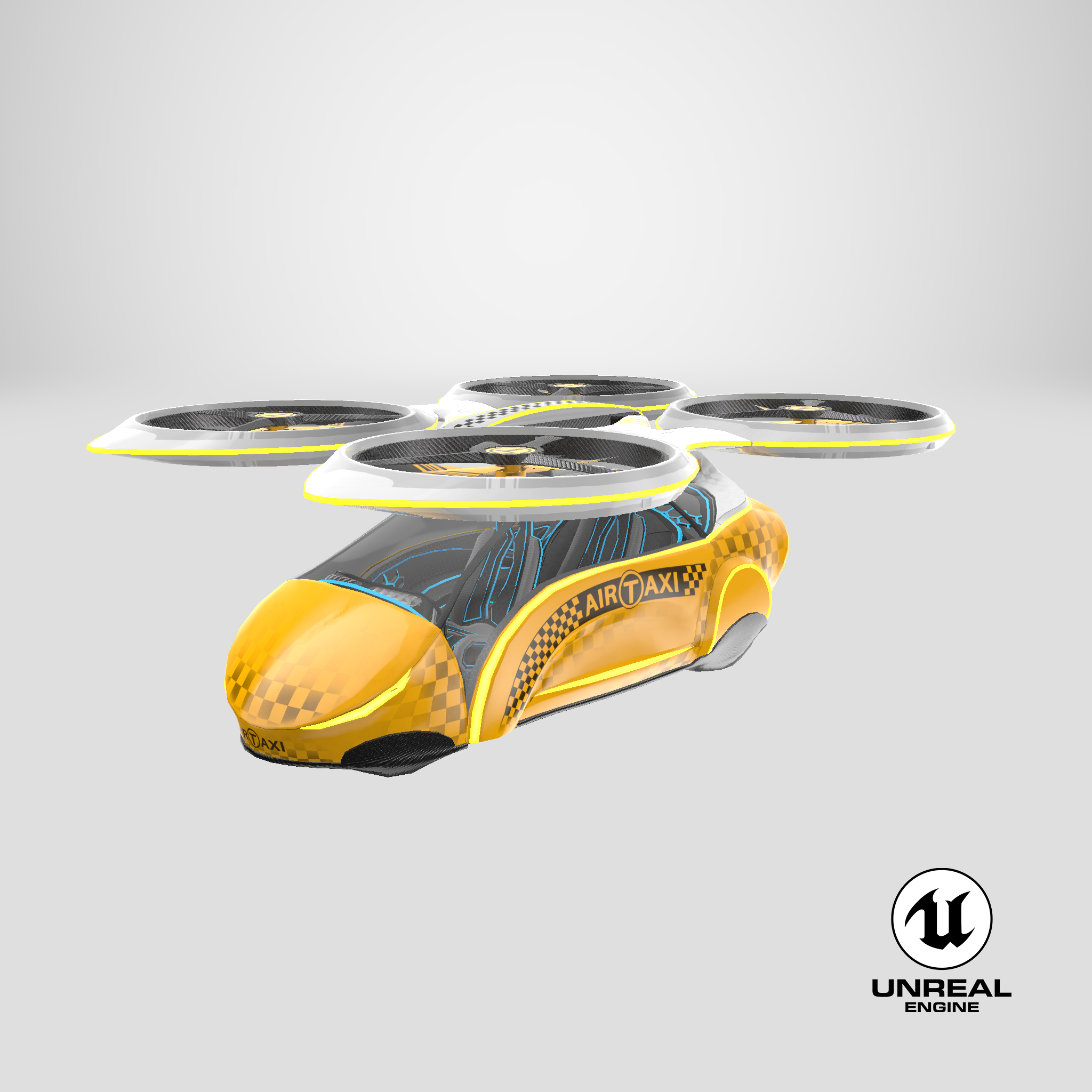 Sci-fi taxi individual 3D - TurboSquid 1685963