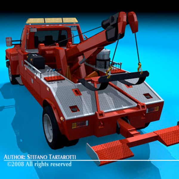 3d tow truck towtruck