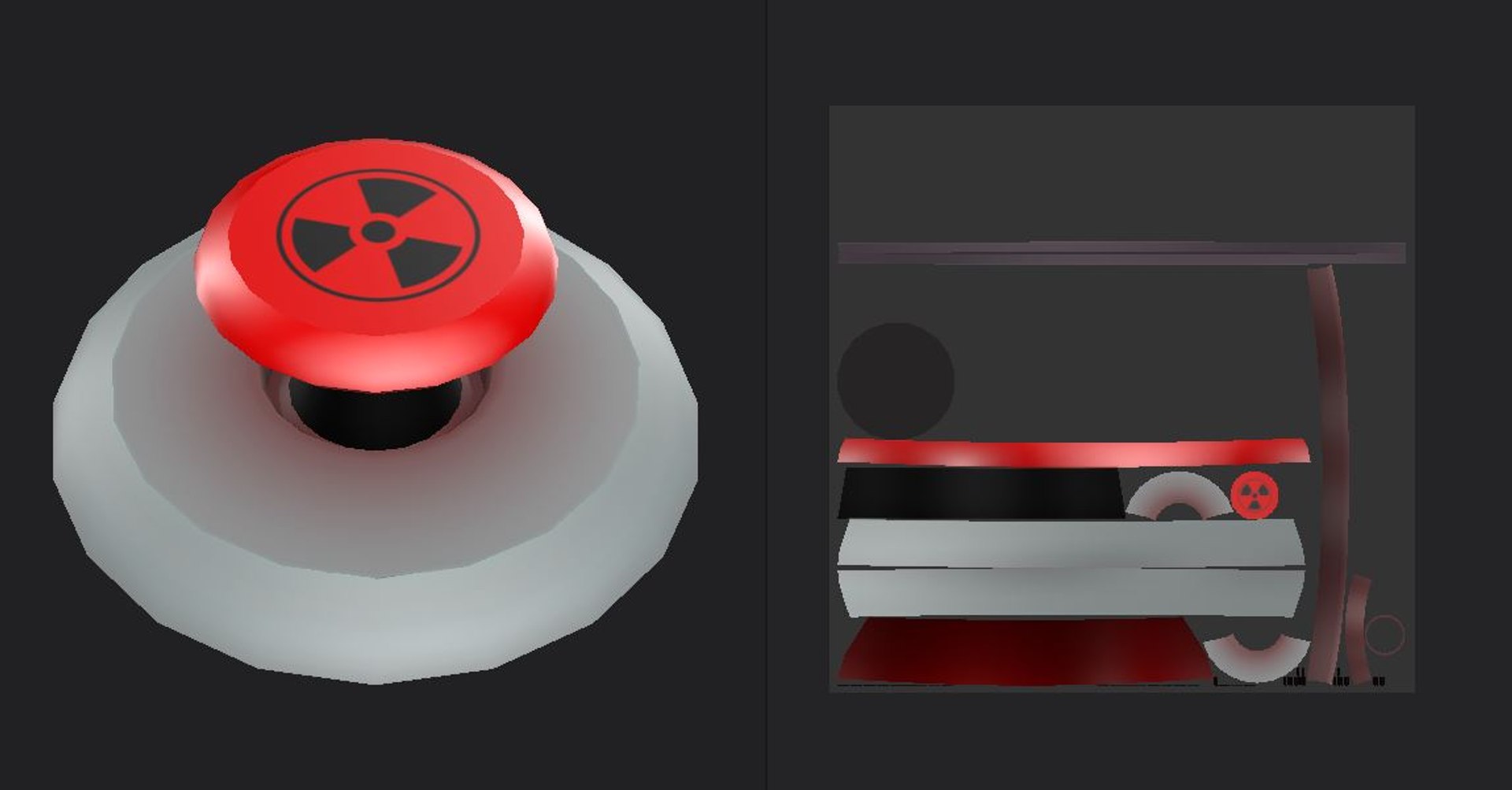 Radiation button 3D model - TurboSquid 1649472