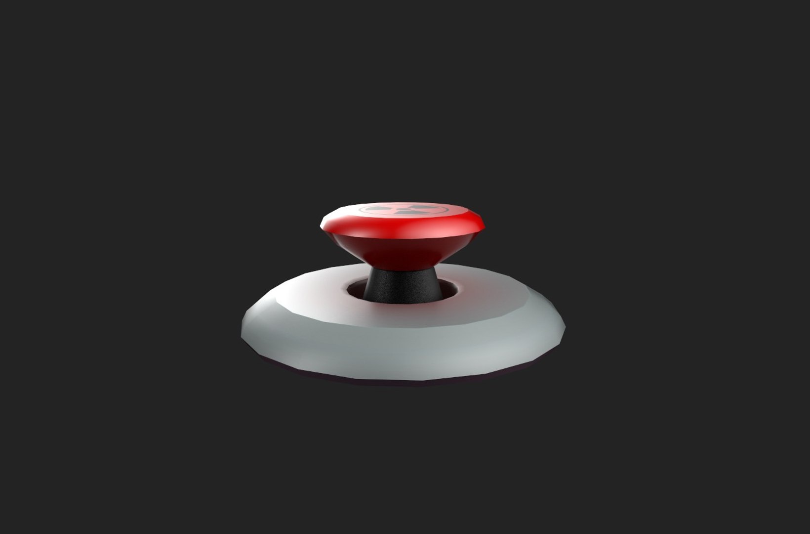 Radiation button 3D model - TurboSquid 1649472