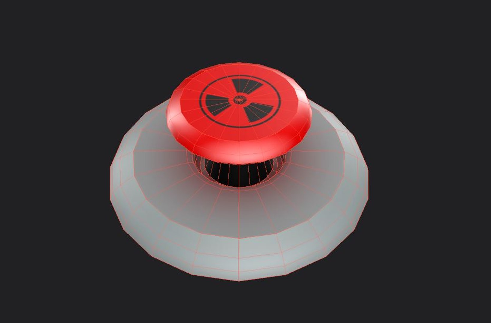 Radiation button 3D model - TurboSquid 1649472