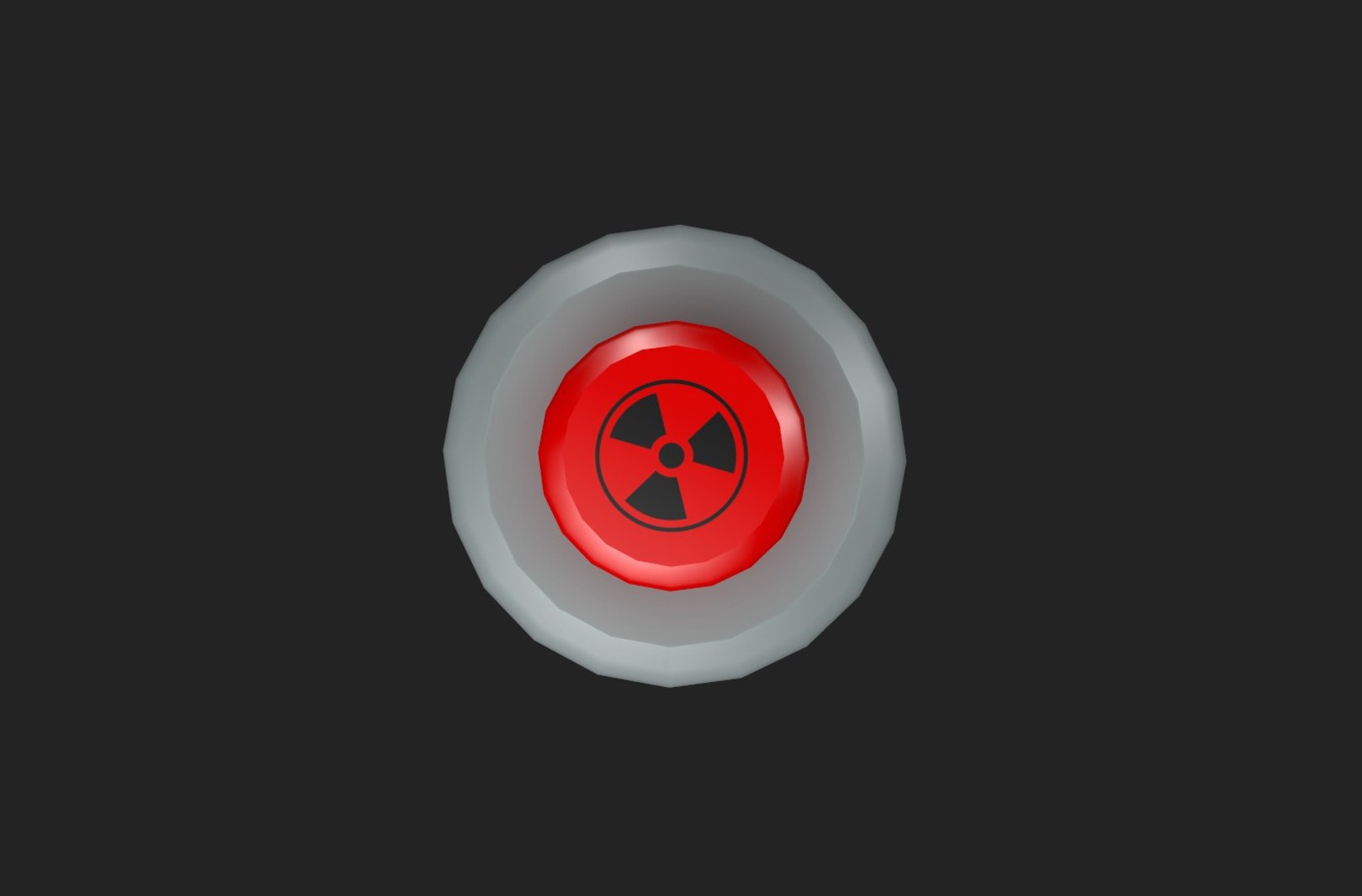 Radiation button 3D model - TurboSquid 1649472