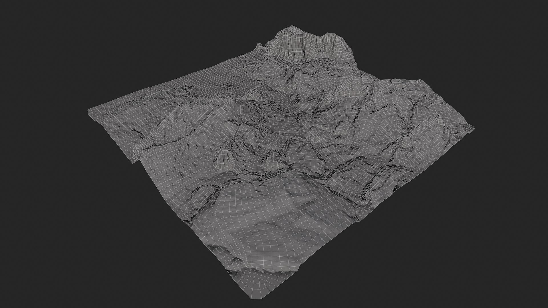 Mossy Rock Terrain 3D Model - TurboSquid 1406618