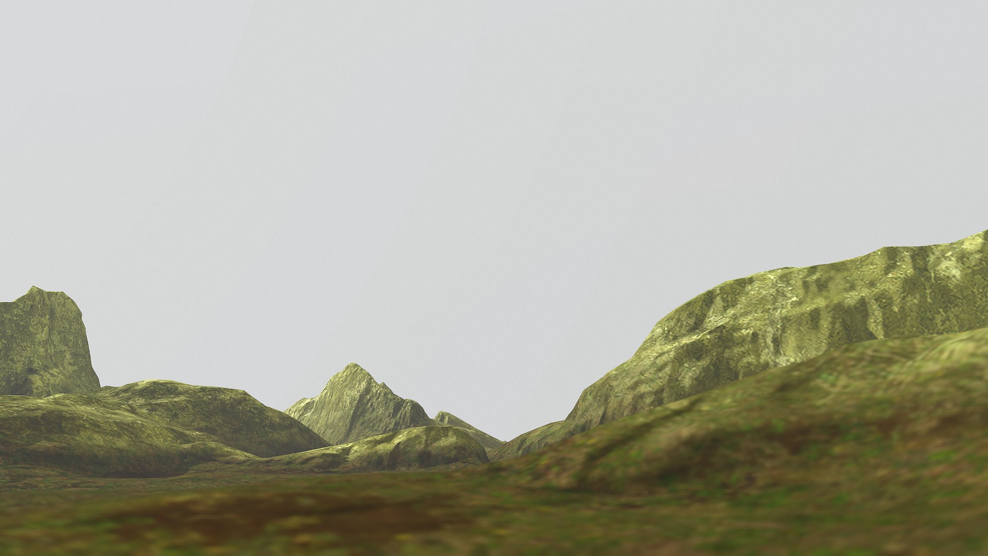 Mossy Rock Terrain 3D Model - TurboSquid 1406618