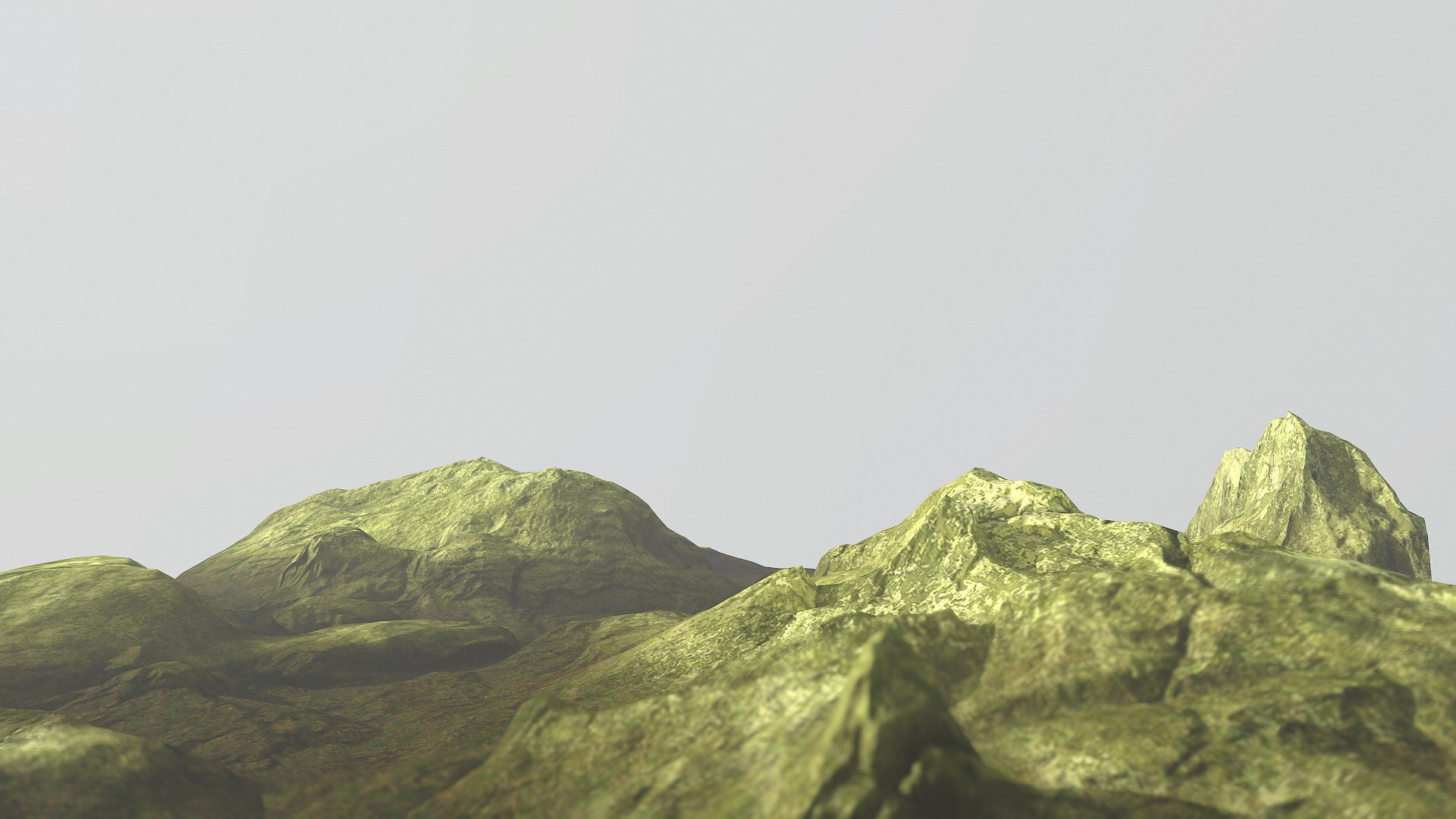 Mossy Rock Terrain 3D Model - TurboSquid 1406618