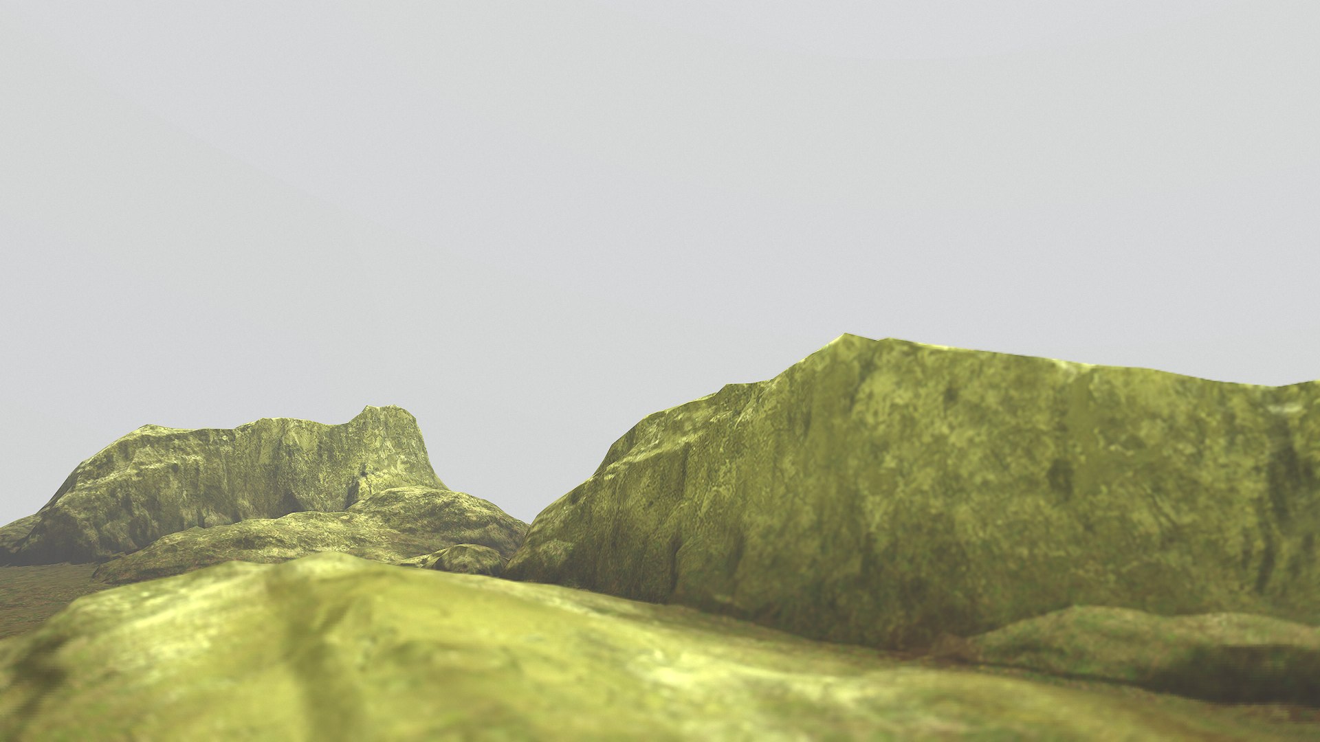 Mossy Rock Terrain 3D Model - TurboSquid 1406618
