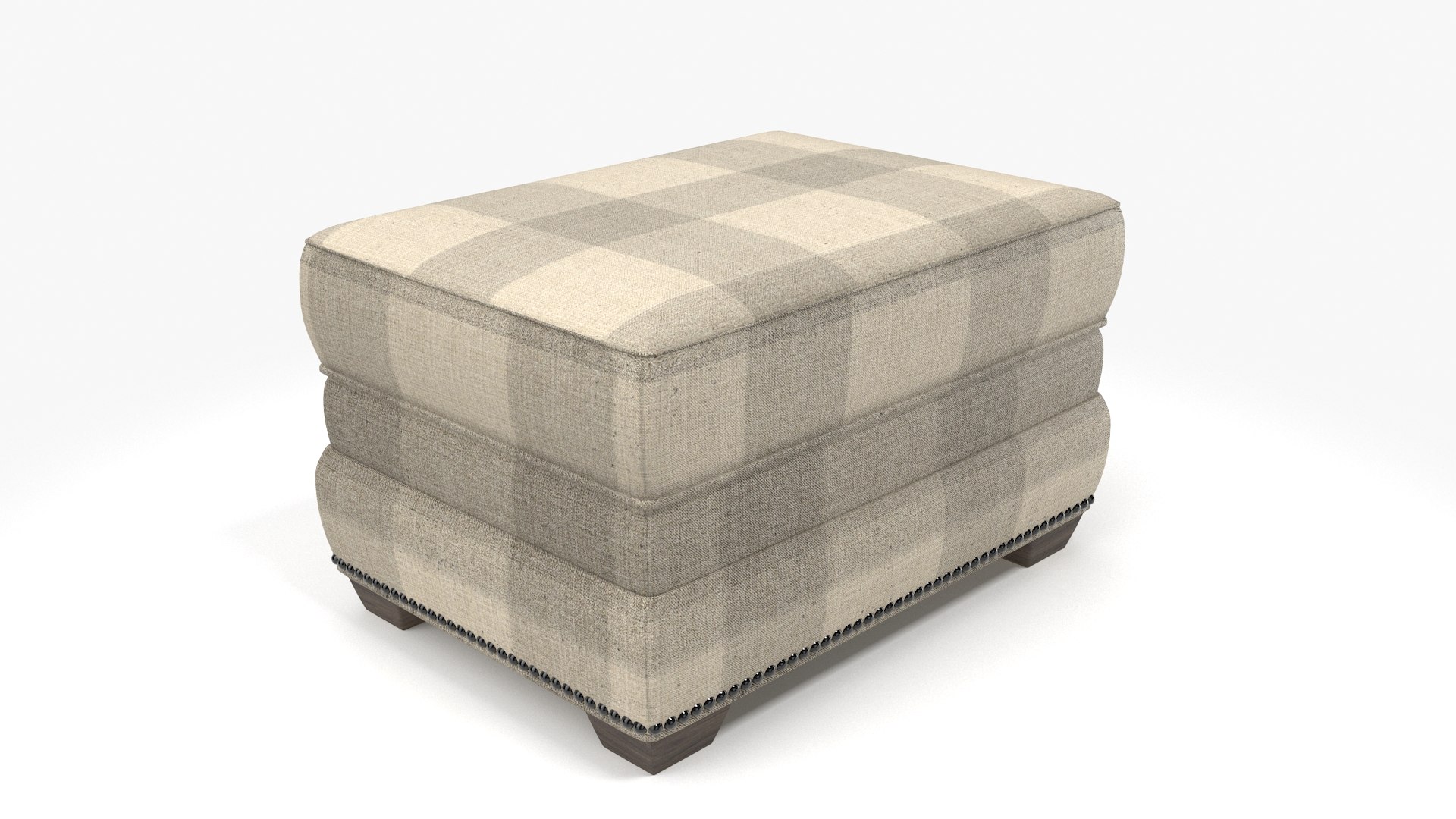 Ethan Allen Bennett Ottoman 3D Model - TurboSquid 1969444