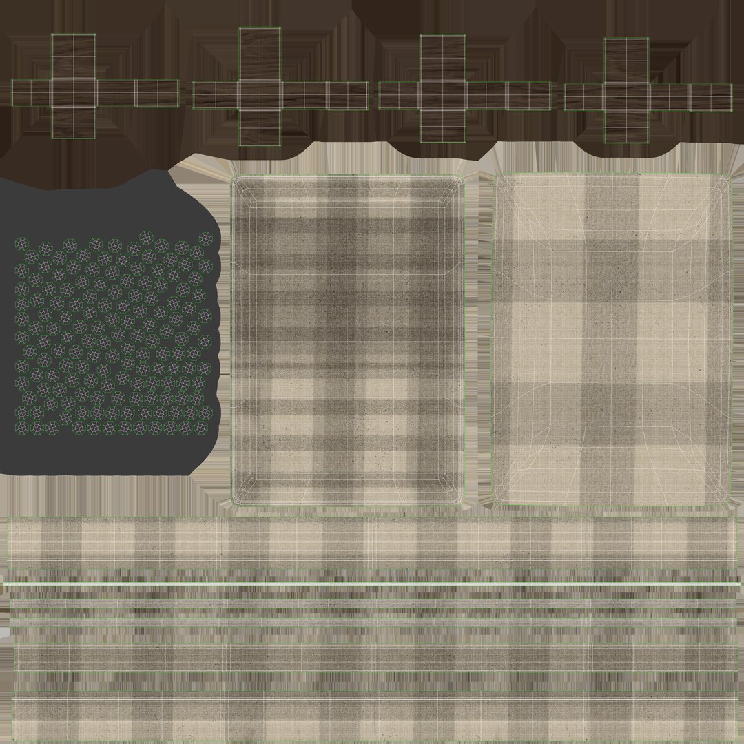 Ethan Allen Bennett Ottoman 3D Model - TurboSquid 1969444