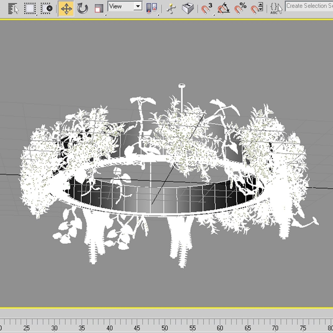 Fancy Round Ceiling Light 3D - TurboSquid 2051842