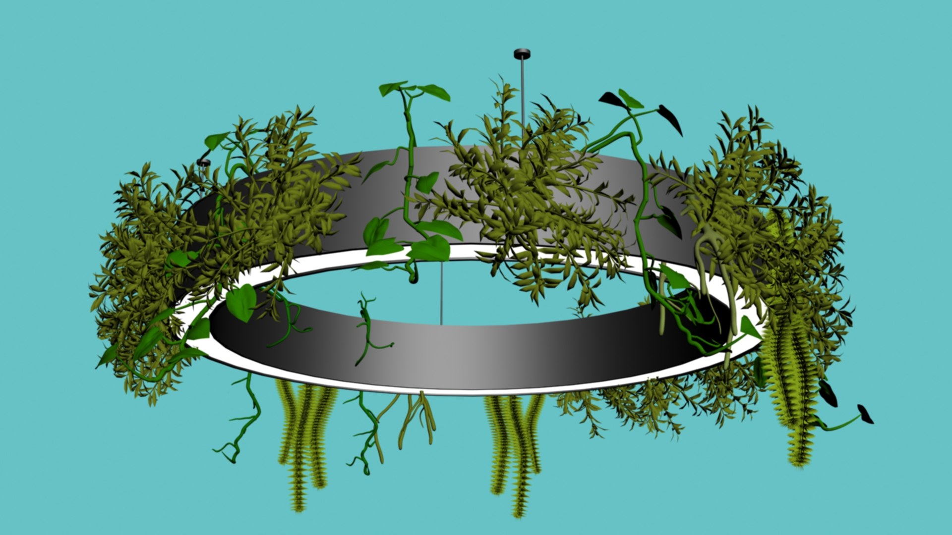 Fancy Round Ceiling Light 3D - TurboSquid 2051842
