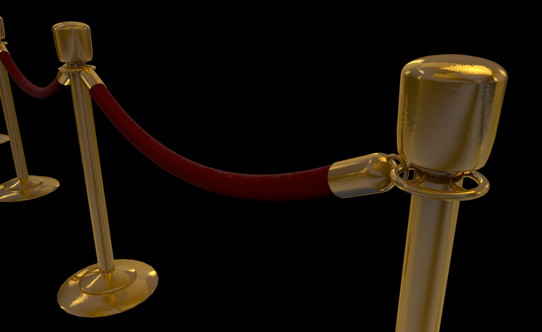 c4d velvet rope