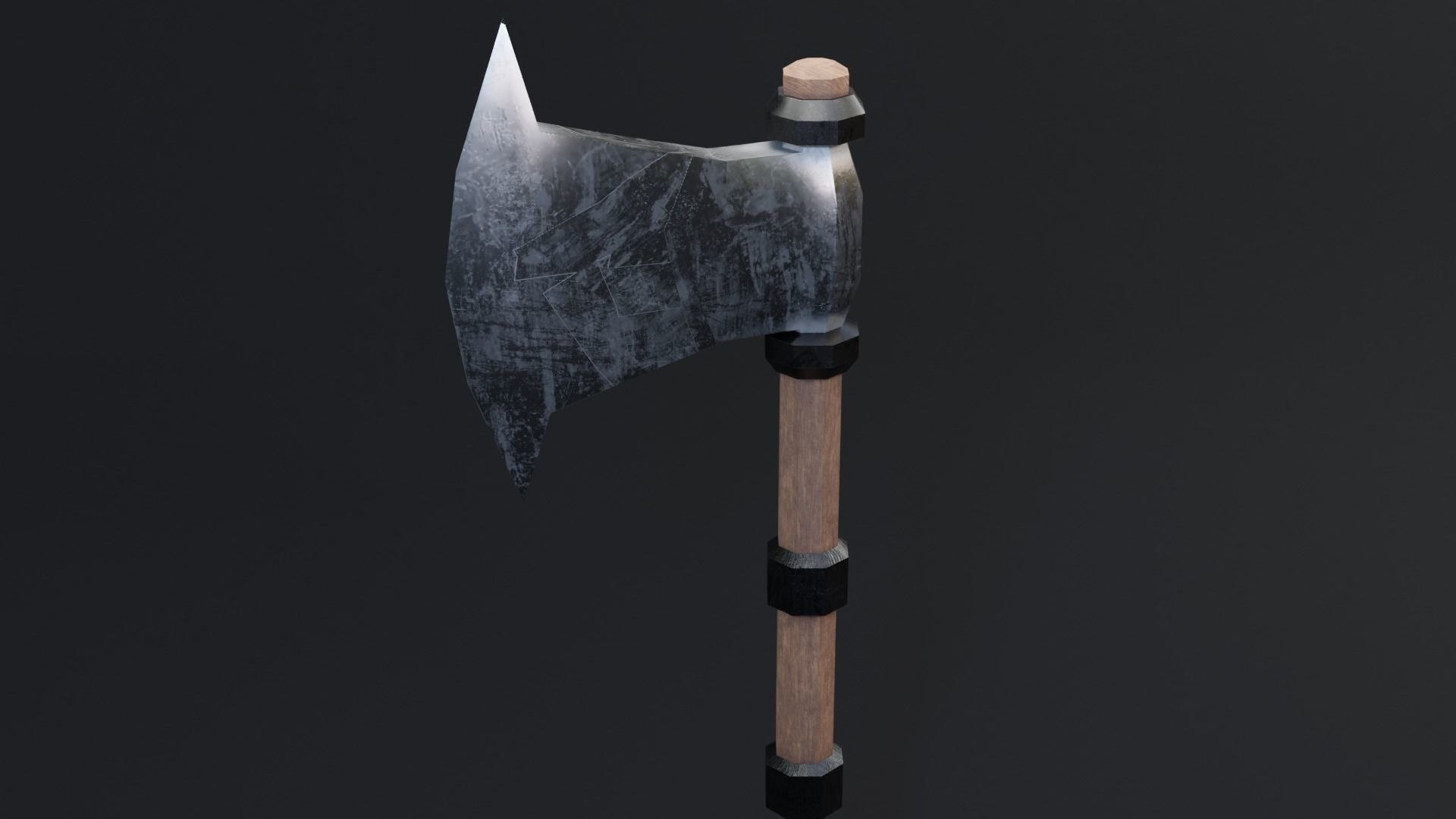 3D Ax Game Ready Low Poly PBR 3D Model model - TurboSquid 2182768