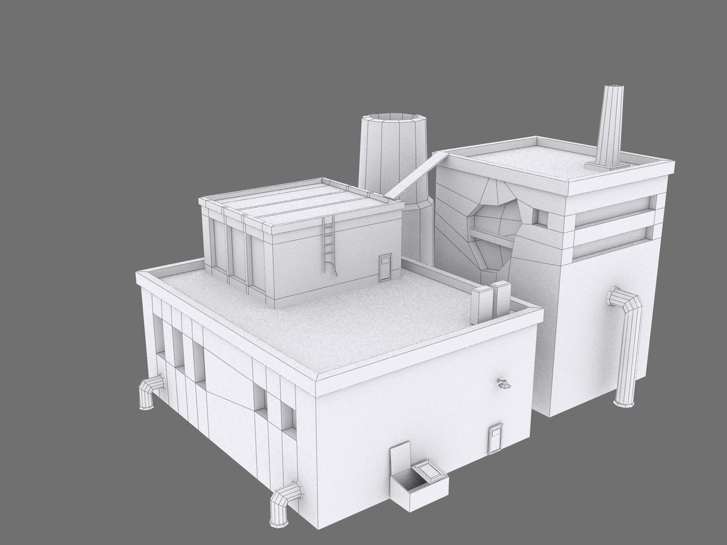 Old Factory 3D - TurboSquid 1296811