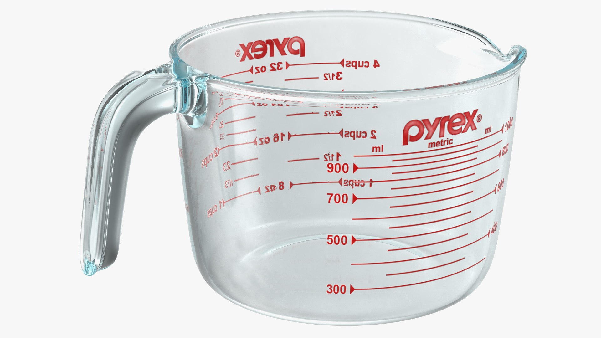 3D Pyrex Measuring Cup 1000ml - TurboSquid 1964625