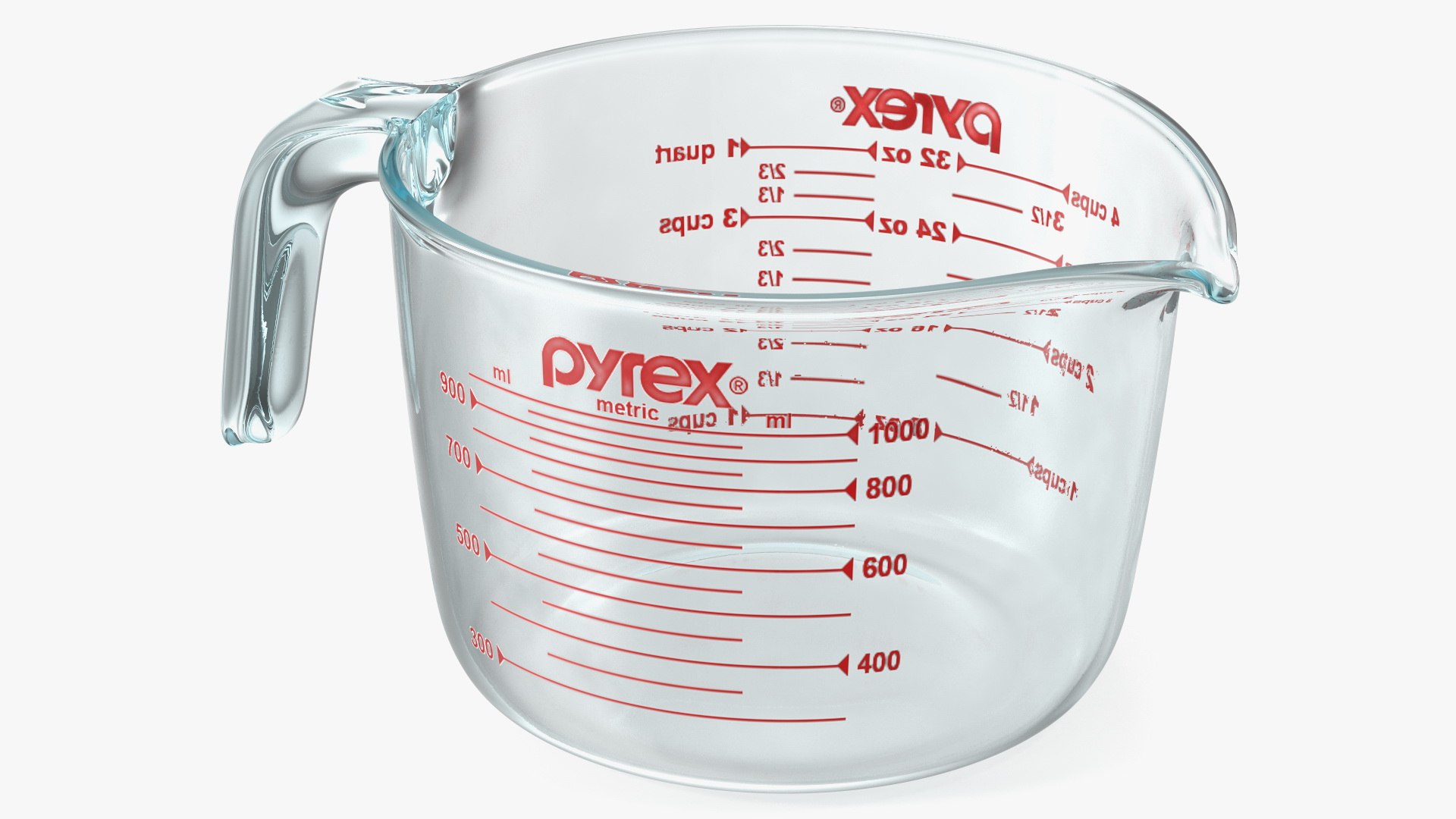3D Pyrex Measuring Cup 1000ml - TurboSquid 1964625