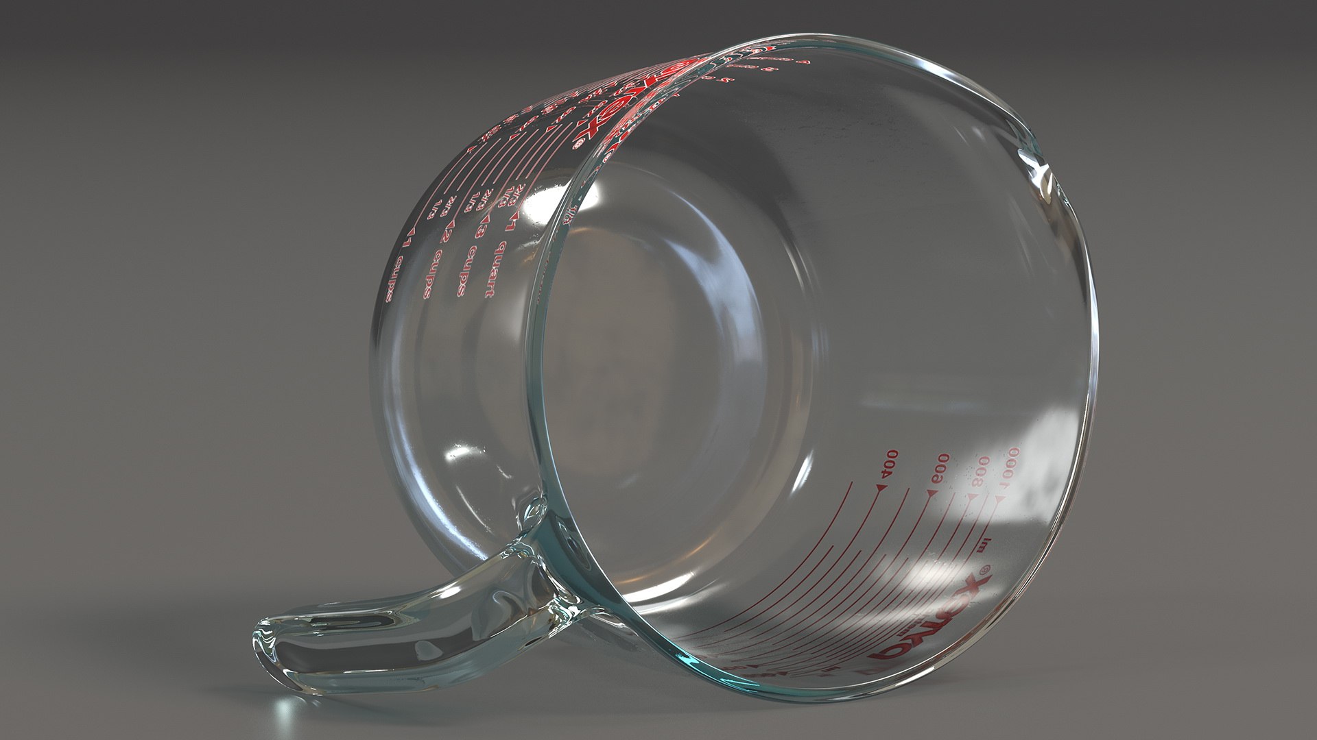 3D Pyrex Measuring Cup 1000ml - TurboSquid 1964625