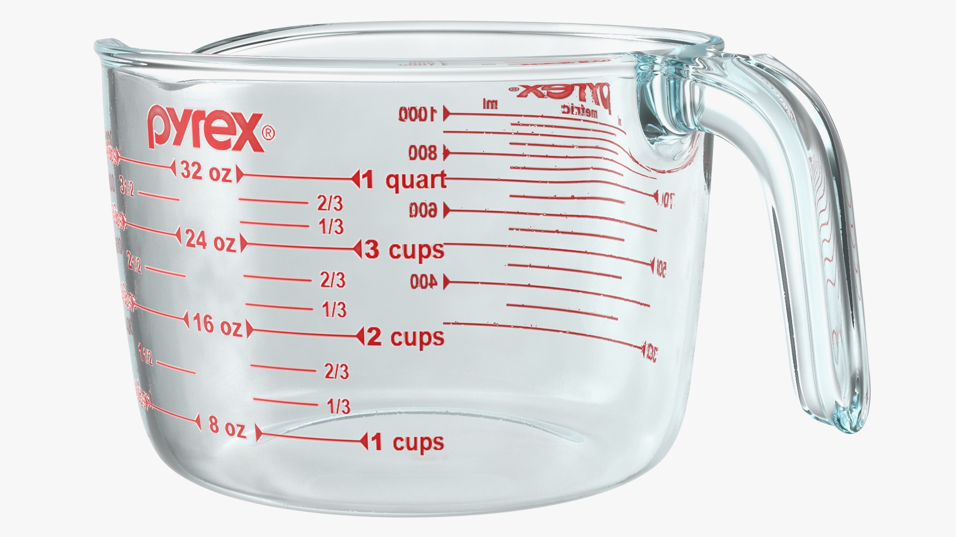 3D Pyrex Measuring Cup 1000ml - TurboSquid 1964625