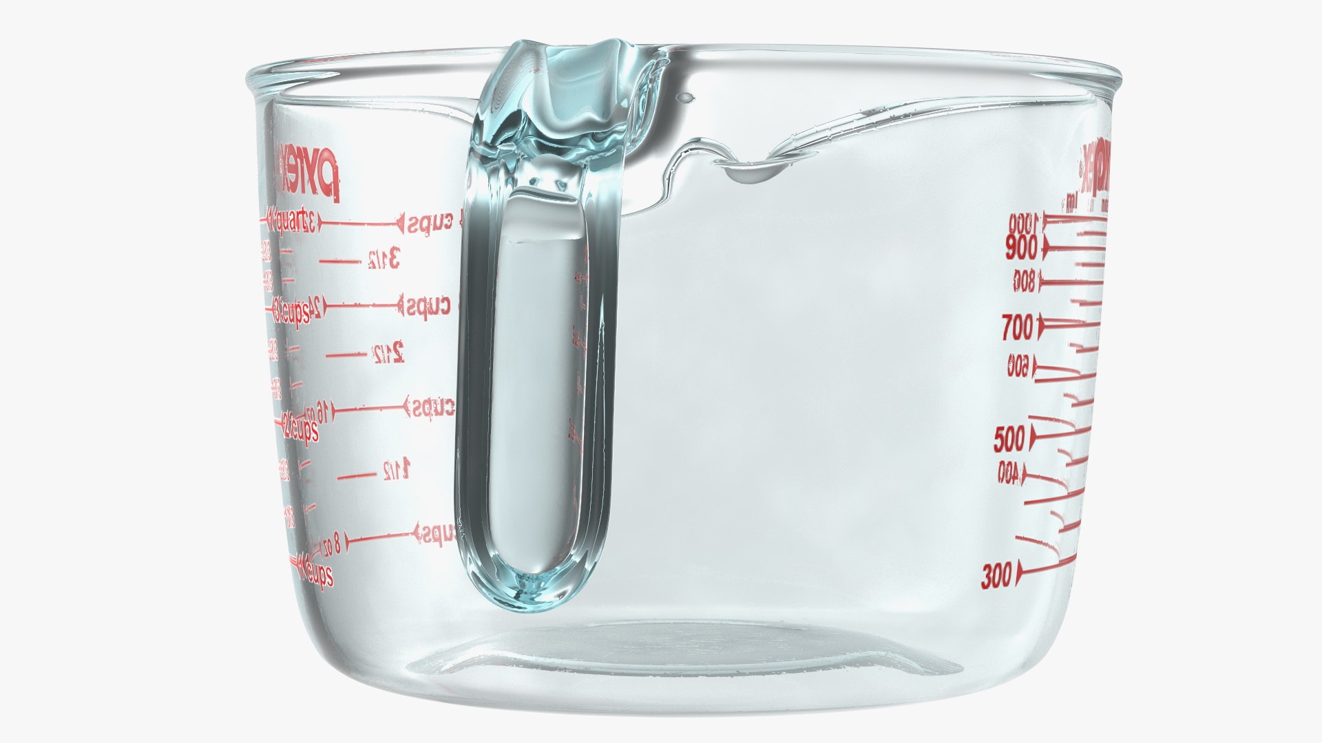 3D Pyrex Measuring Cup 1000ml - TurboSquid 1964625