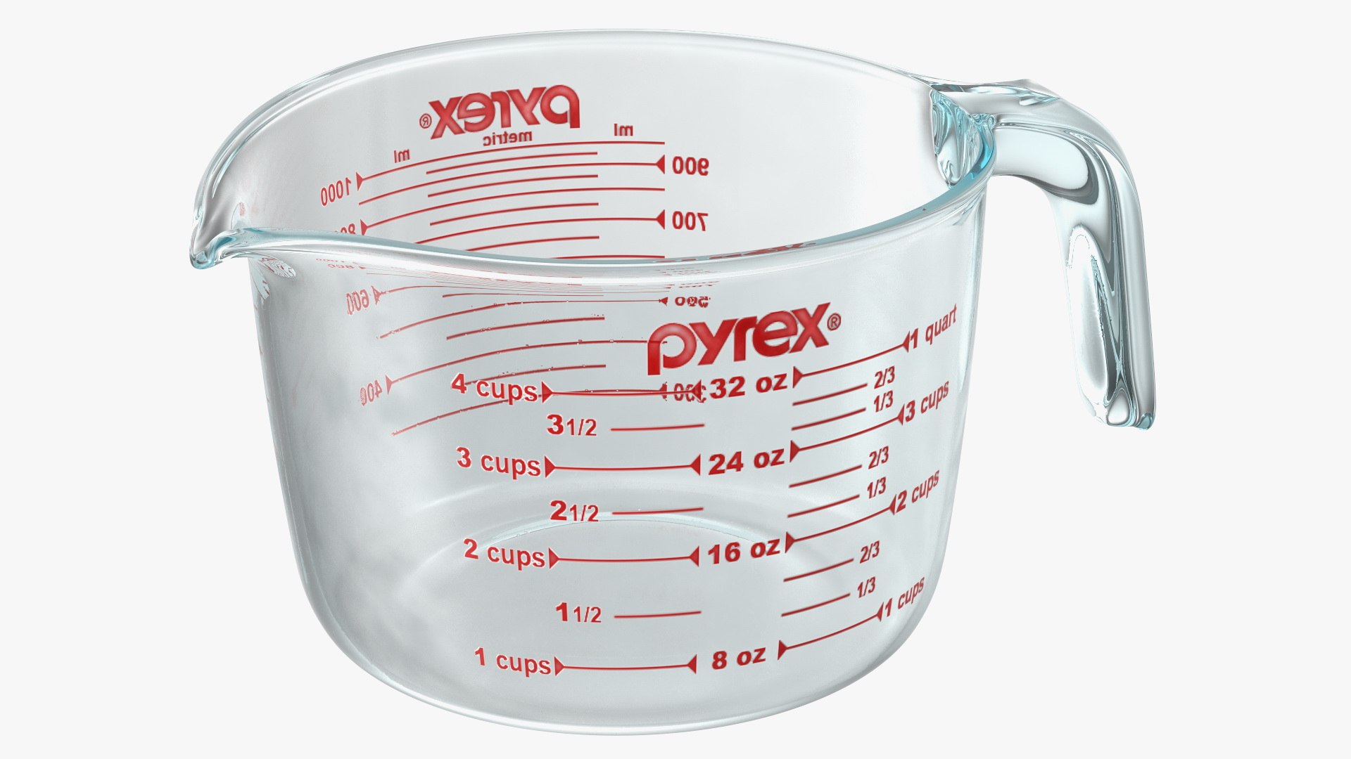 3D Pyrex Measuring Cup 1000ml - TurboSquid 1964625