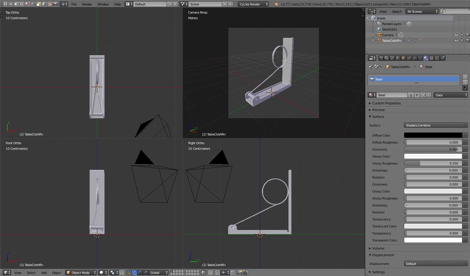 3ds Table Cloth Clips