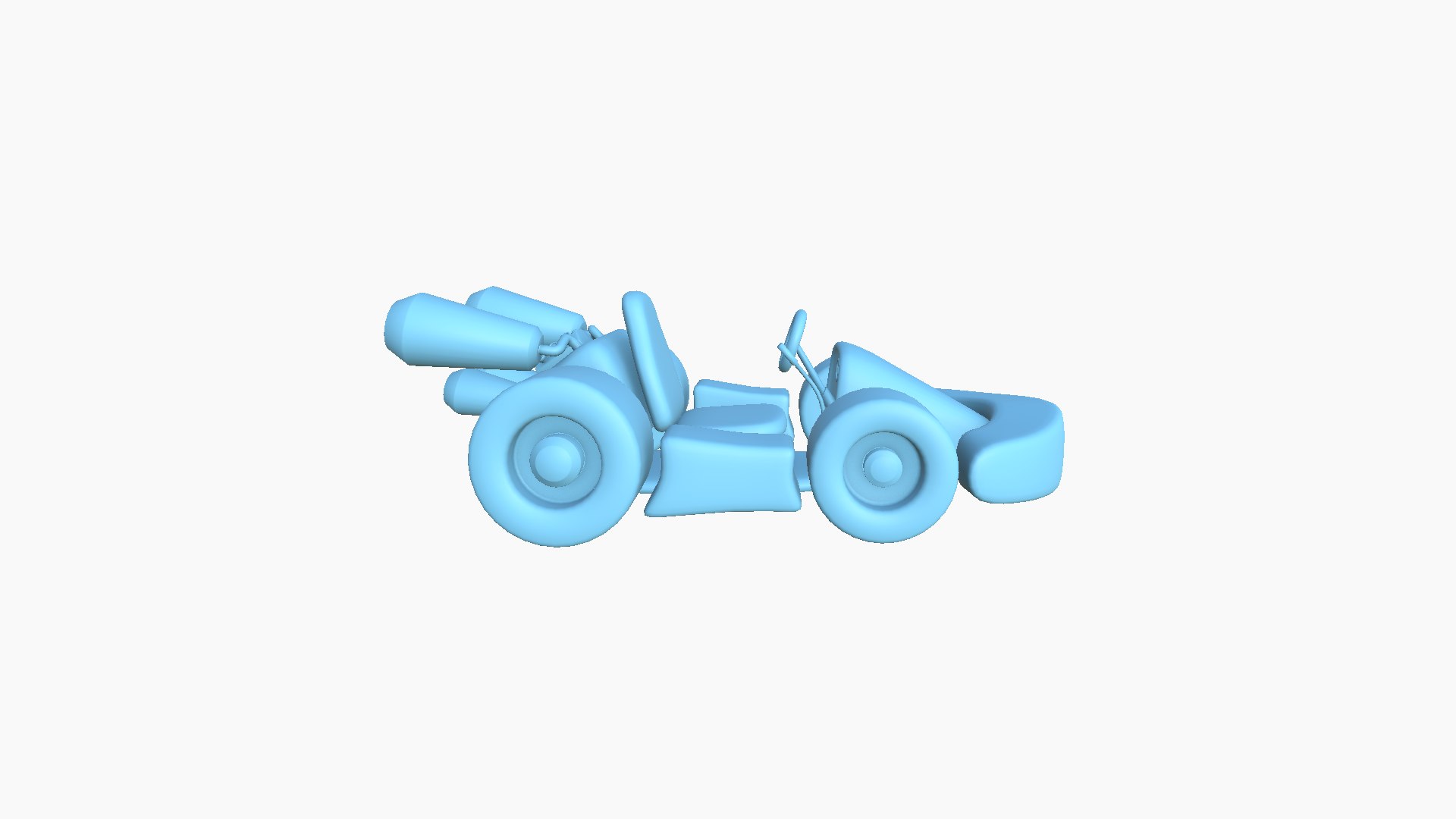 Cartoon Kart C10 Aqua - Vehicle Racing Design 3D Model - TurboSquid 1899979