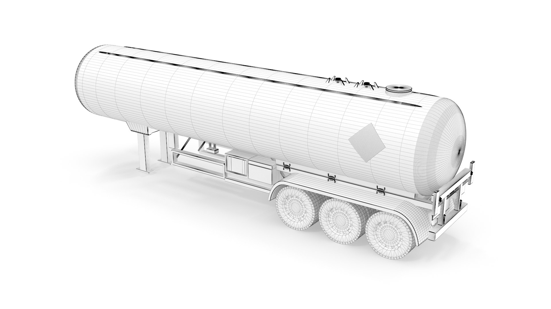 3D Tanker Trailer model - TurboSquid 2159797