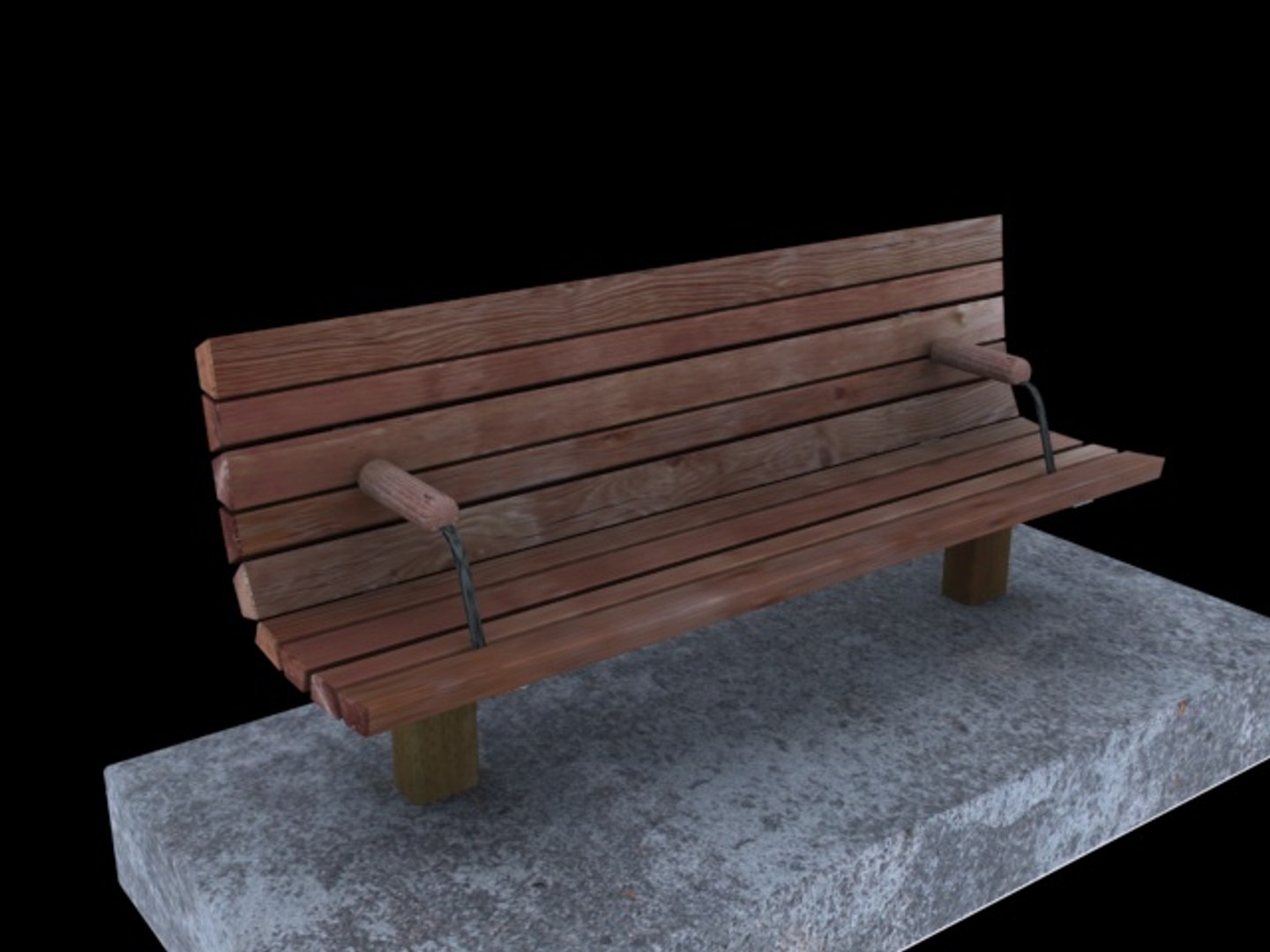 Path Bench 3d Model