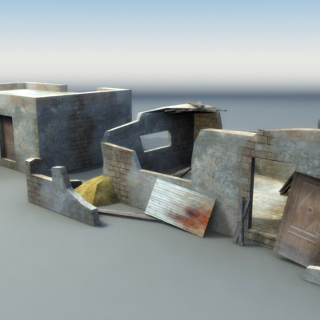 Ruined House S 3d Max