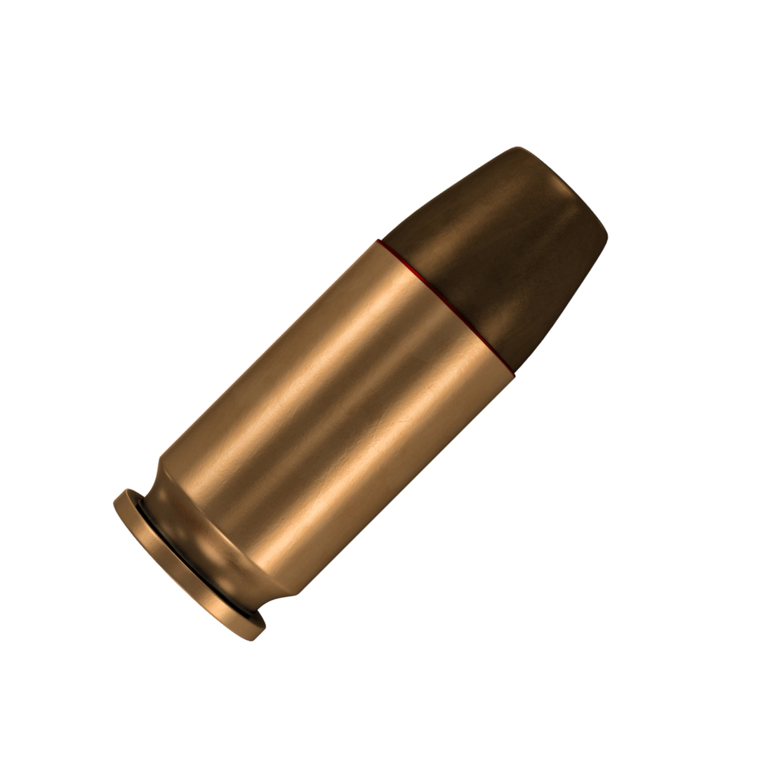 3d Model 45 Bullet
