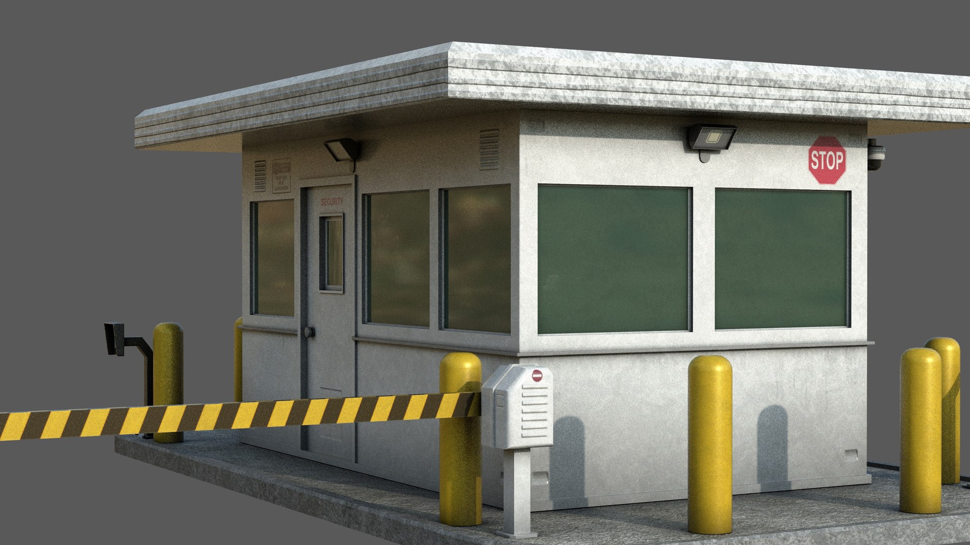 Guard Shack Model - TurboSquid 2054151