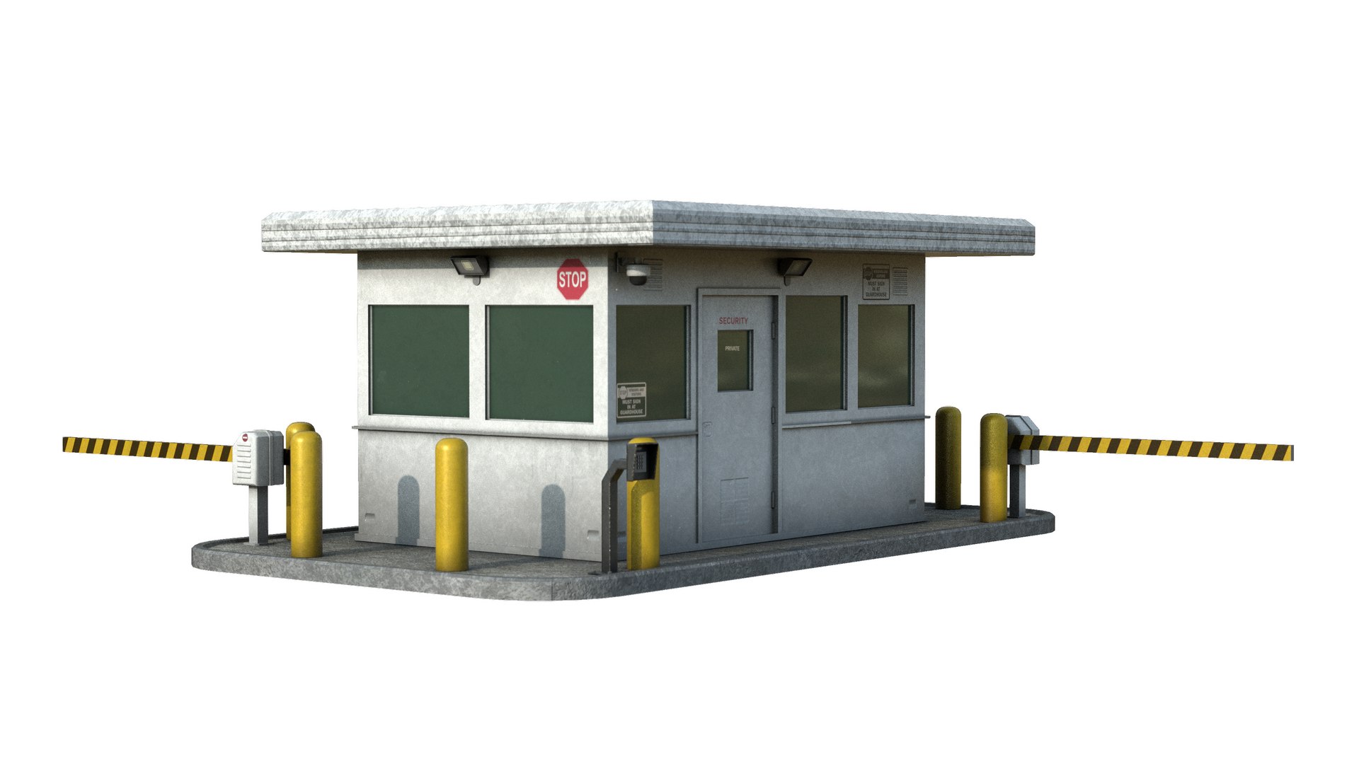 Guard Shack Model - TurboSquid 2054151