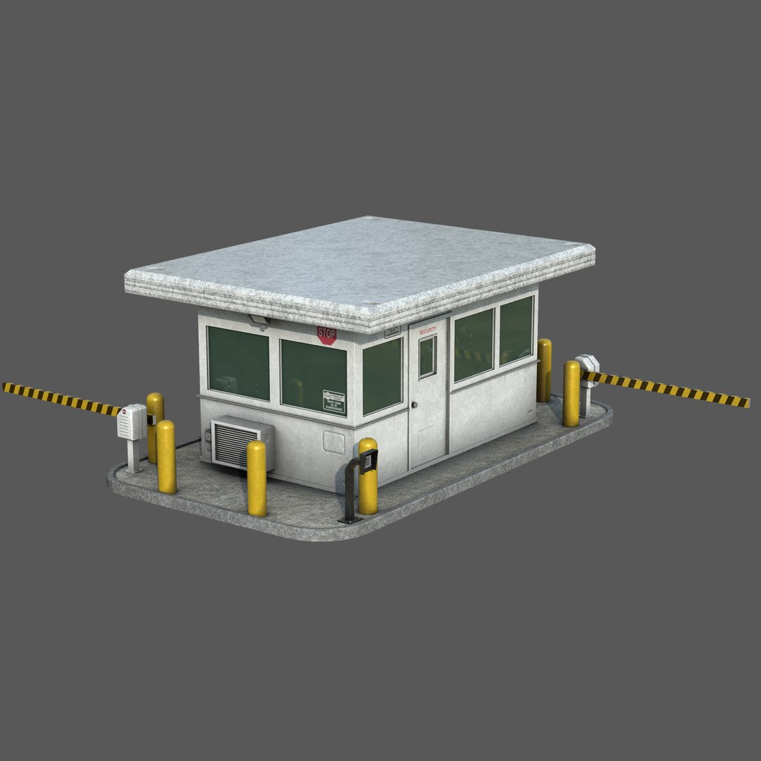 Guard Shack Model - TurboSquid 2054151