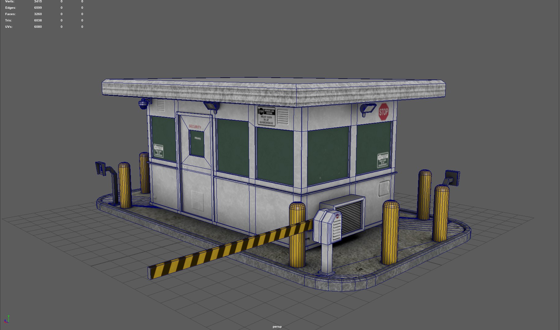 Guard Shack Model - TurboSquid 2054151