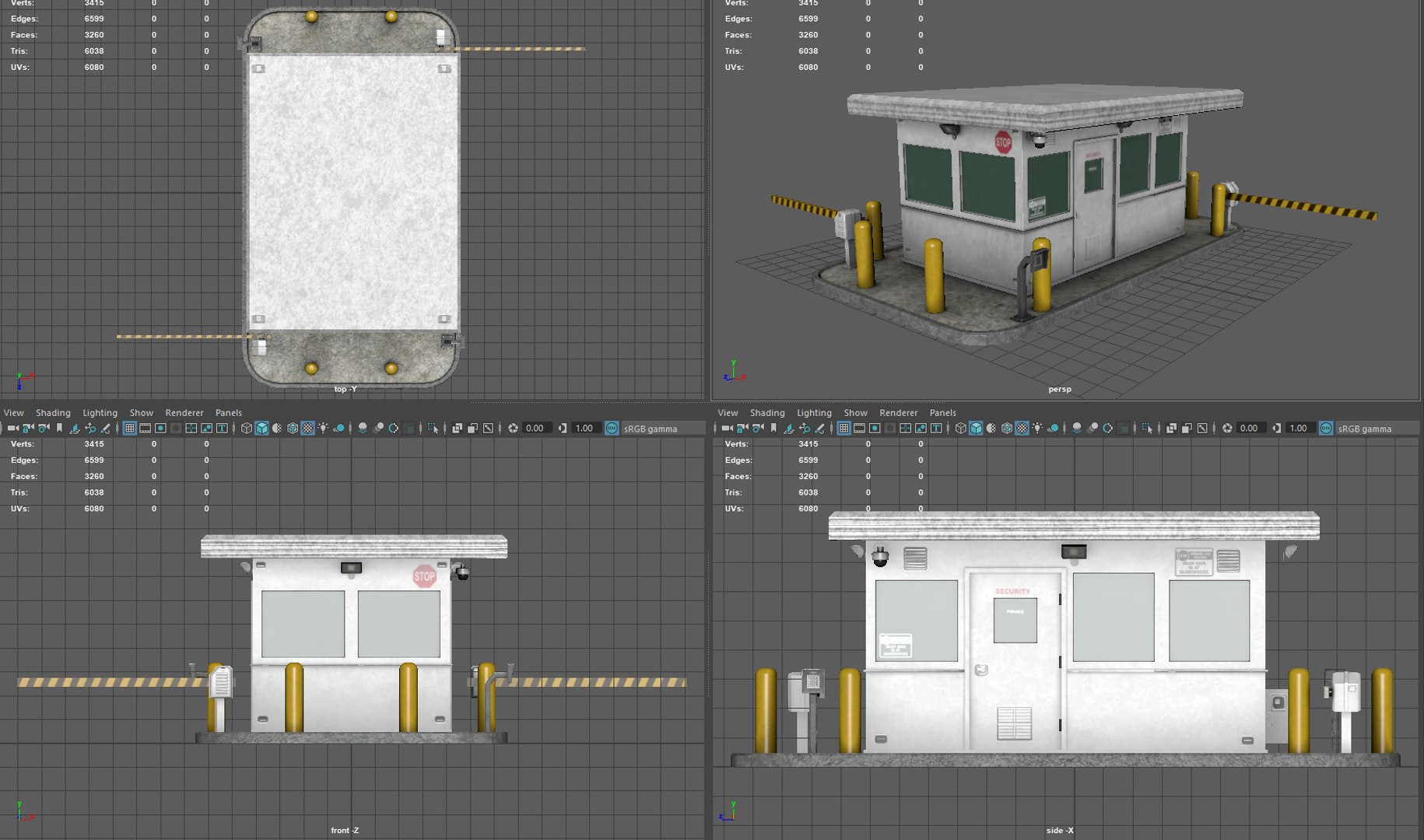 Guard Shack Model - TurboSquid 2054151