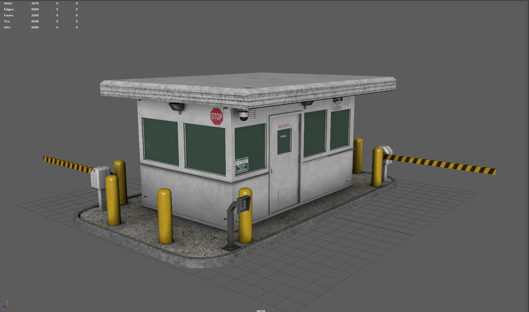 Guard Shack Model - TurboSquid 2054151