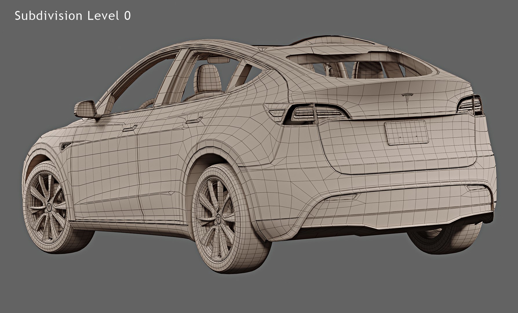 3D car tesla s - TurboSquid 1258686