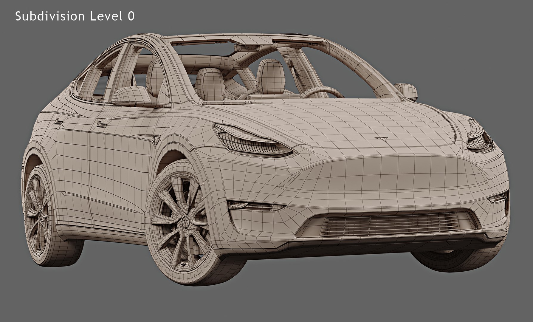 3D car tesla s - TurboSquid 1258686