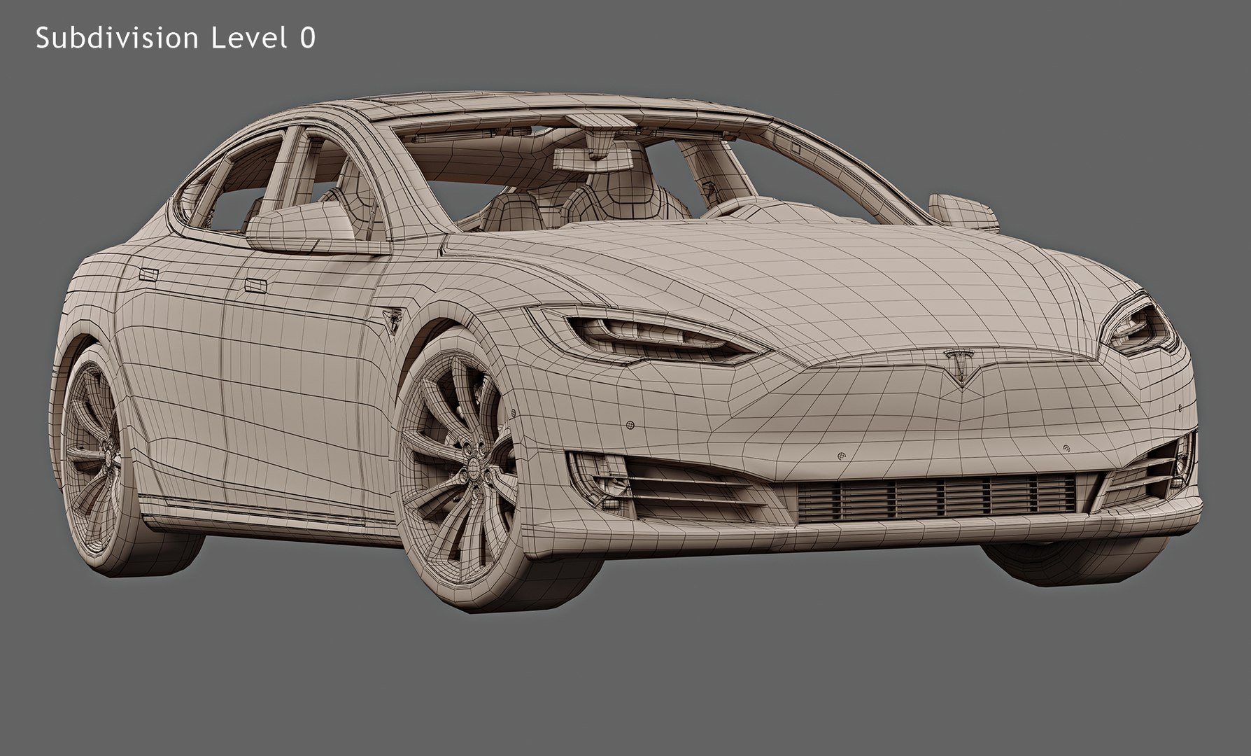 3D Car Tesla S - TurboSquid 1258686
