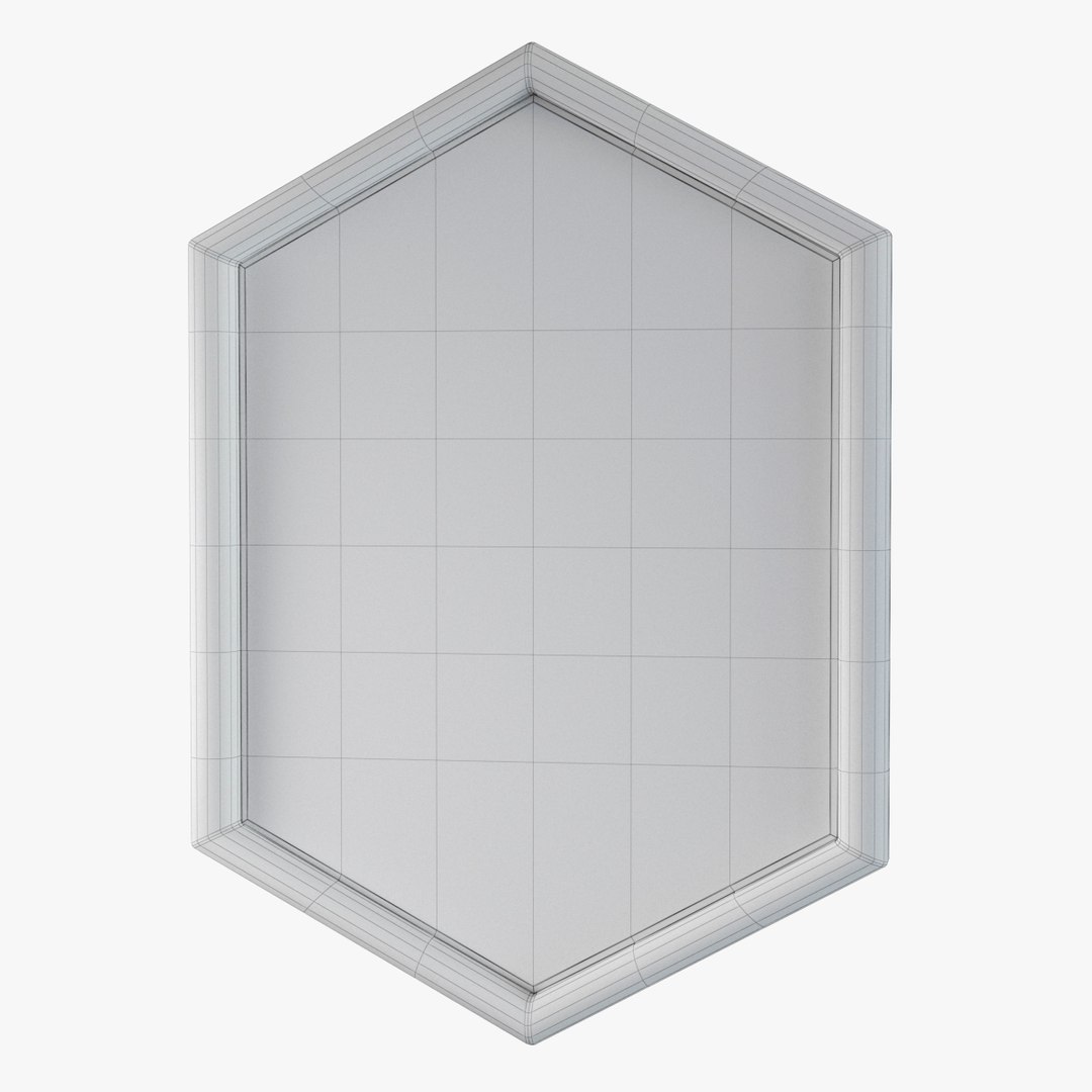 3D mirrors set 4 items - TurboSquid 1403321