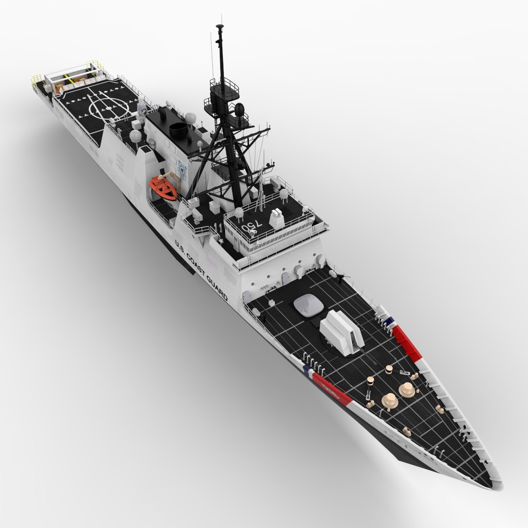 Coast Guard Cutter Ships 3d Model