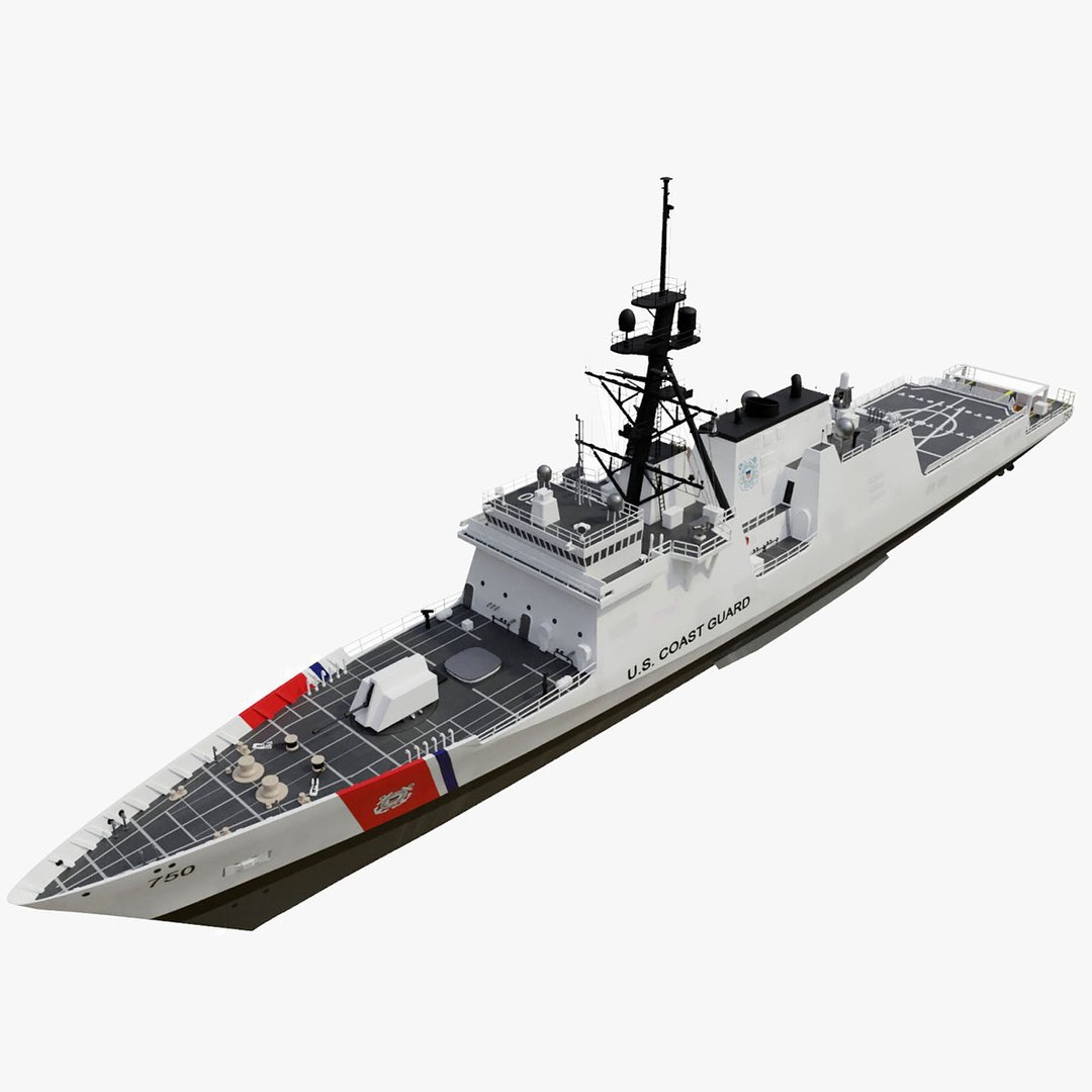 Coast Guard Cutter Ships 3d Model