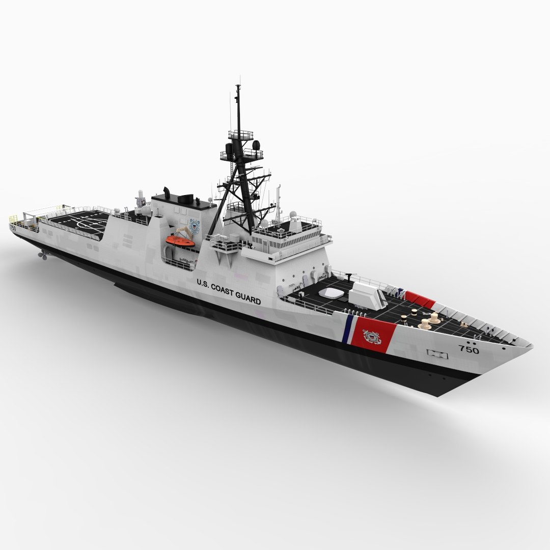 Coast Guard Cutter Ships 3d Model
