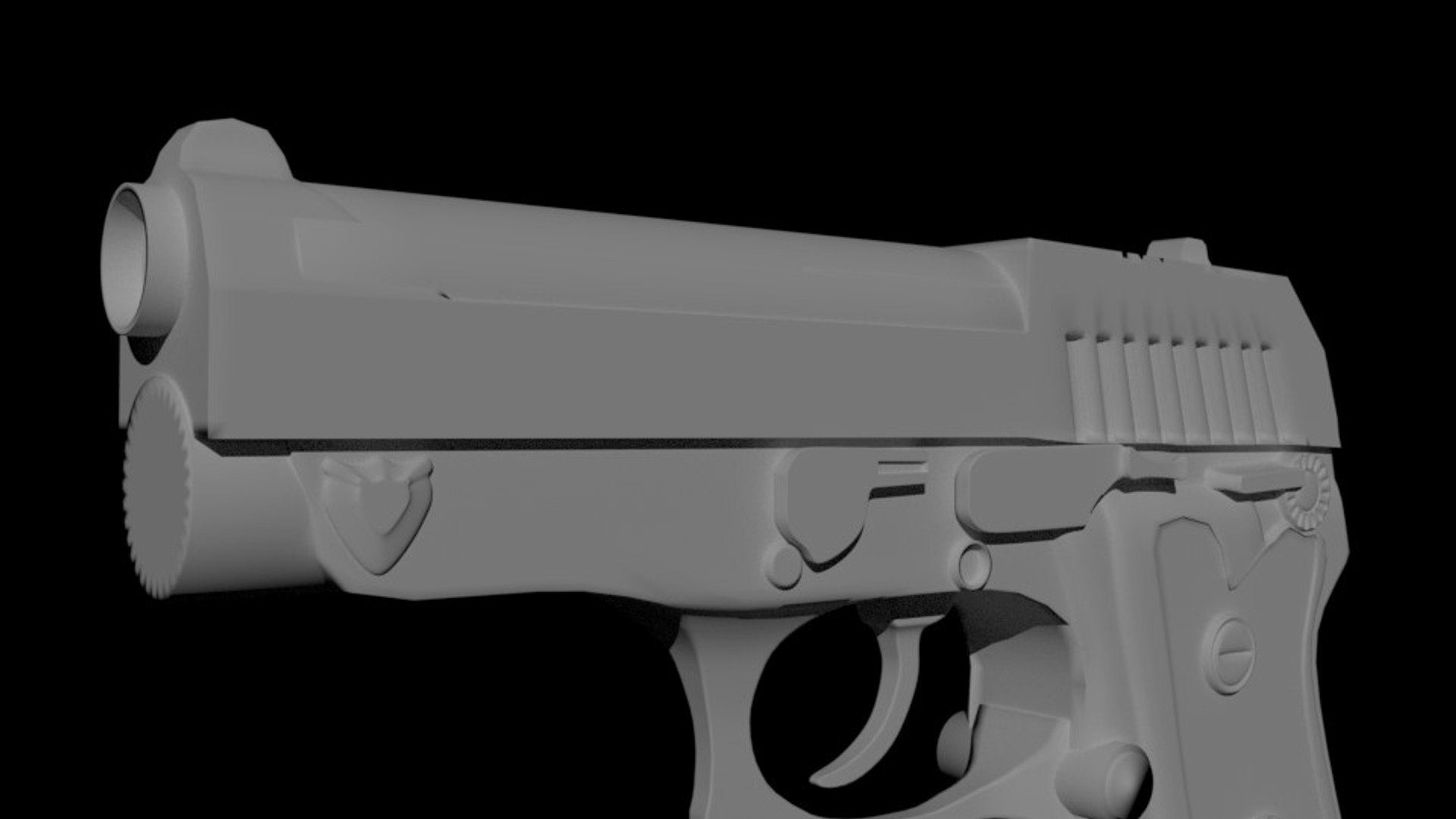 Pistol taurus 3D model - TurboSquid 1200960