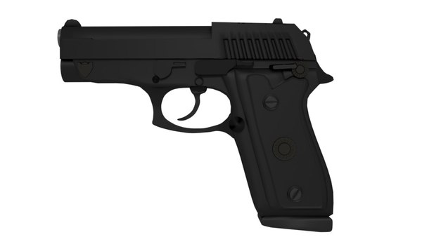 Pistol taurus 3D model - TurboSquid 1200960