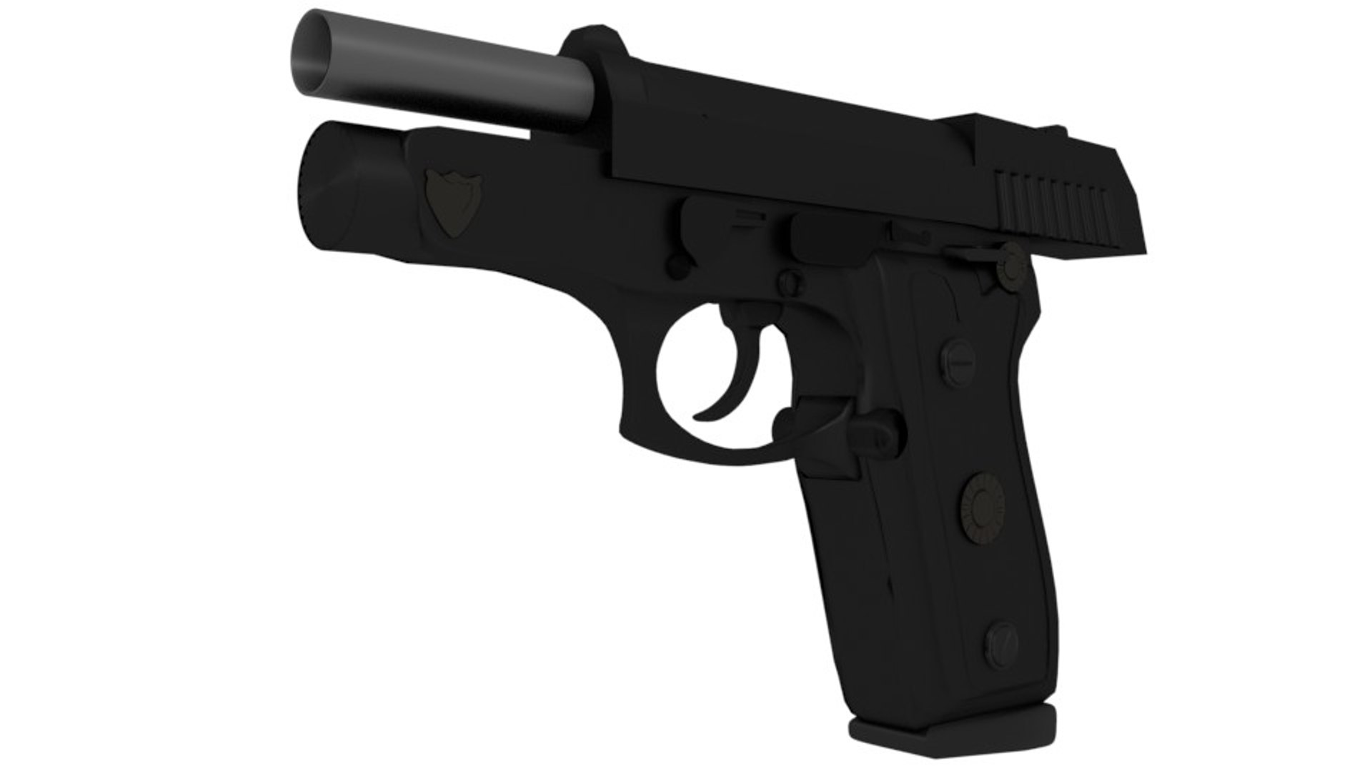 Pistol taurus 3D model - TurboSquid 1200960